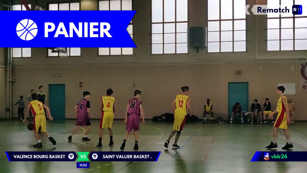 Panier - VALENCE BOURG BASKET - SAINT VALLIER BASKET DROME